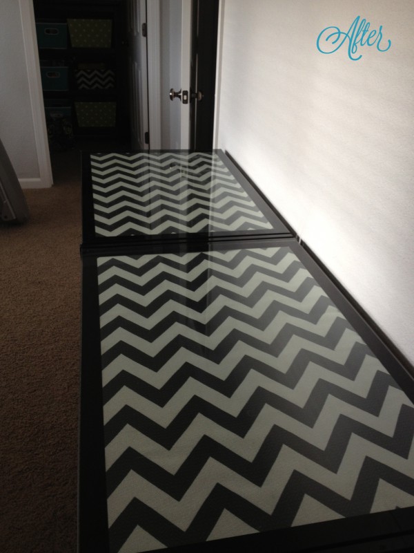 DIY Chevron Desk - The Yes Girls