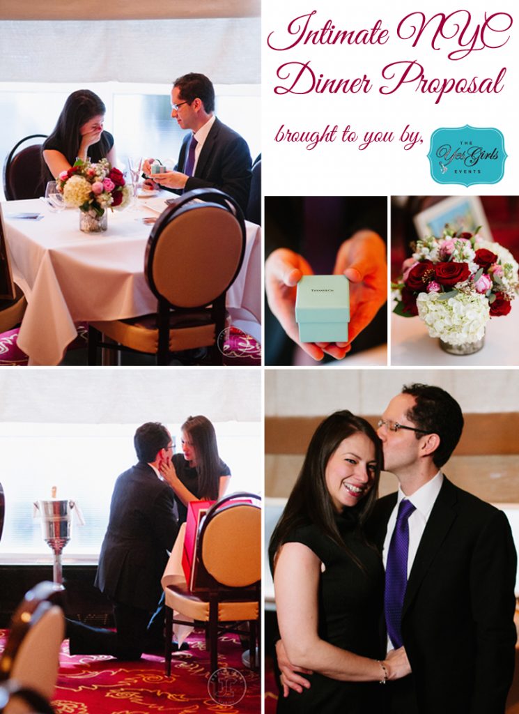 Intimate New York City Dinner Marriage Proposal