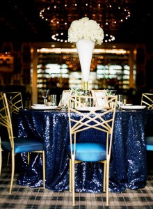 Women's Wedding Wednesday: Sequin Tablecloths!