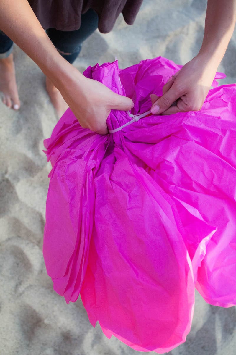 Giant Tissue Paper Flower Tutorial
