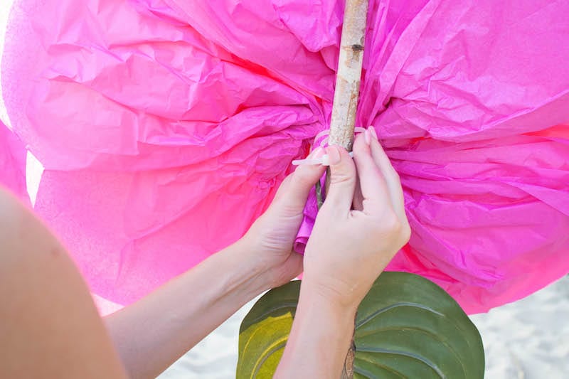 Giant Tissue Paper Flower Tutorial