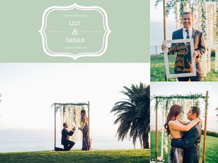 Lily Flower-Arch Backdrop Marriage Proposal