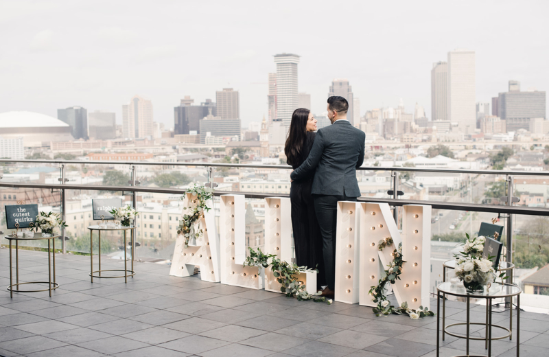 Rooftop Marriage Proposal in New Orleans, LA - The Yes Girls