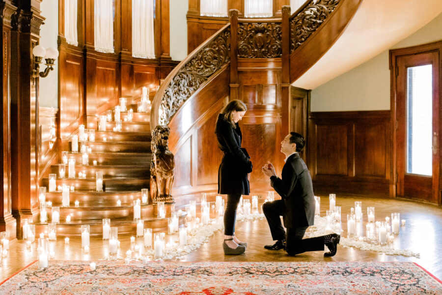 Romantic Marriage Proposal At a Historic Venue In Atlanta - The Yes Girls