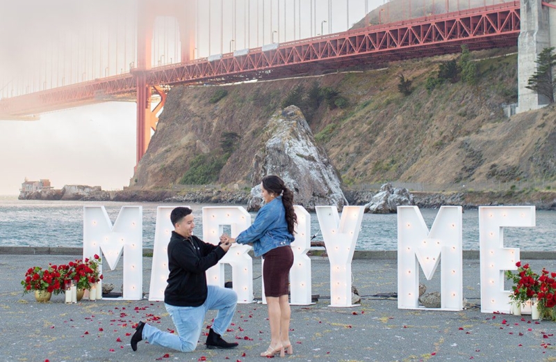 Proposal Venue: Iconic Golden Gate Proposal - The Yes Girls