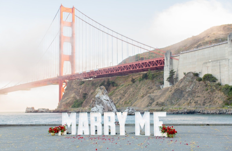 Proposal Venue: Iconic Golden Gate Proposal - The Yes Girls